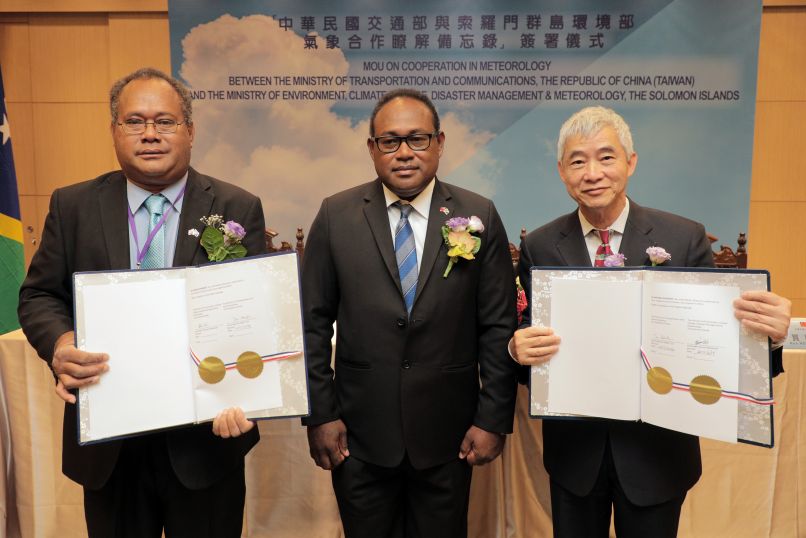 Meteorology pact signed by Taiwan and Solomon Islands - Taiwan Today