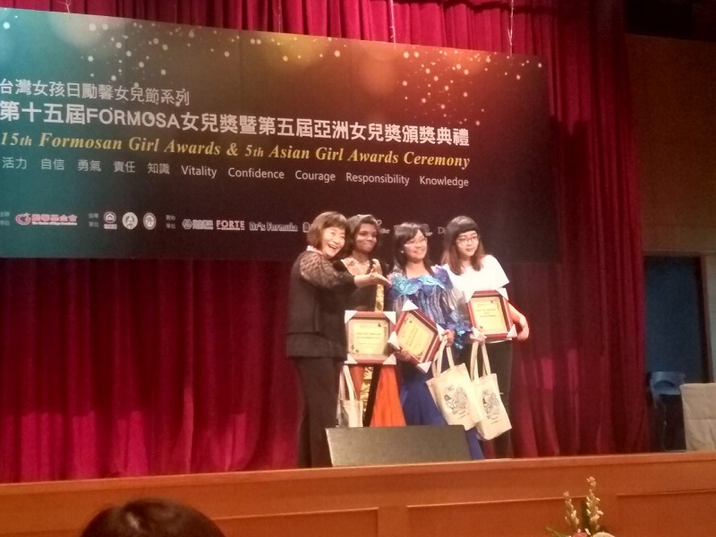 清奈「犯罪預防與受害者關懷國際基金會」(PCVC)志工Monisha Muniyandi擔任印度女孩人權大使，出席「台灣女孩日」活動 - 新南 ...