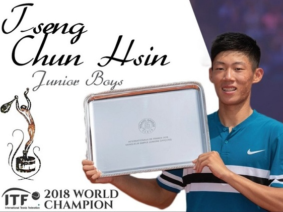 Tay vợt Tăng Tuấn Hân (Tseng Chun-hsin) giành giải thưởng “Nhà vô địch ...