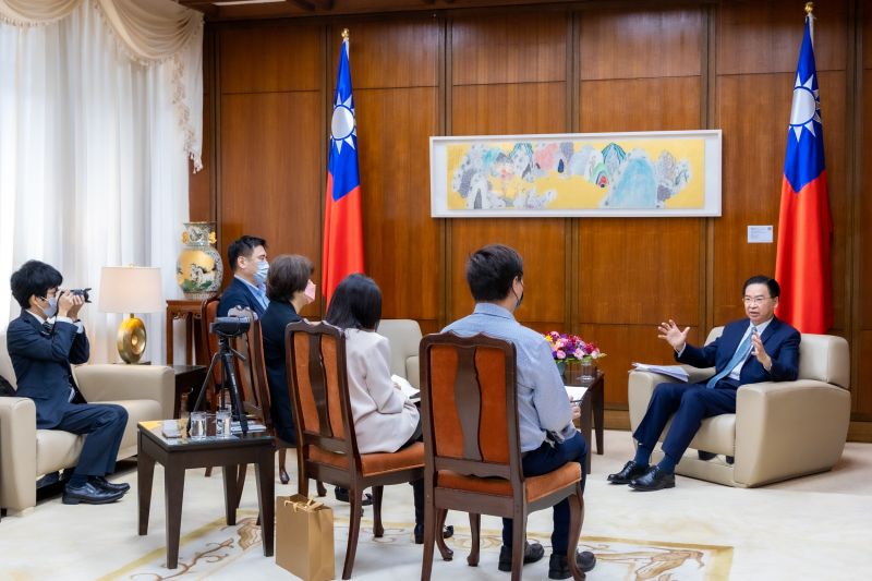 MOFA Minister Wu gives interview to Japanese media - Taiwan Today