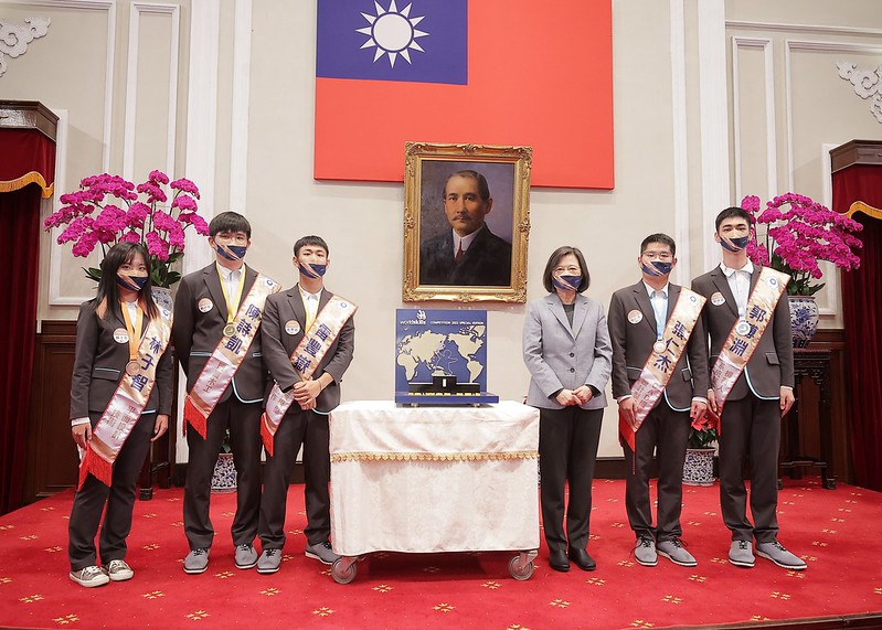 Tsai welcomes Team Taiwan’s WorldSkills competitors to Presidential ...