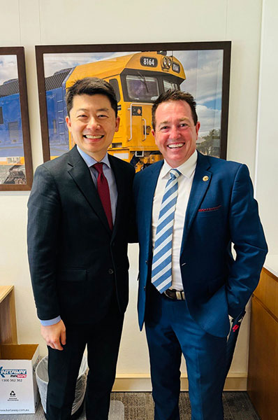 Director General David Cheng-Wei Wu met with the Hon. Paul Toole MP