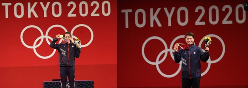 Taiwan’s female weightlifters win gold, bronze at Tokyo Olympics